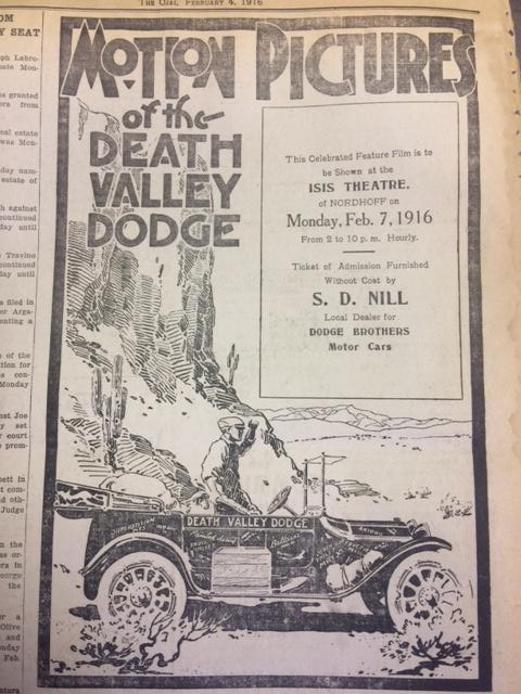 “DEATH VALLEY DODGE” AT THE ISIS – Ojai History